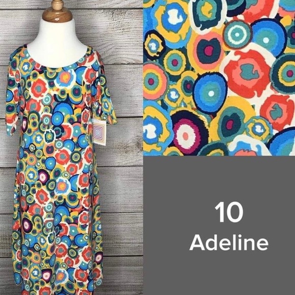 LuLaRoe | Dresses | New Lularoe Girls Adeline Dress | Poshmark